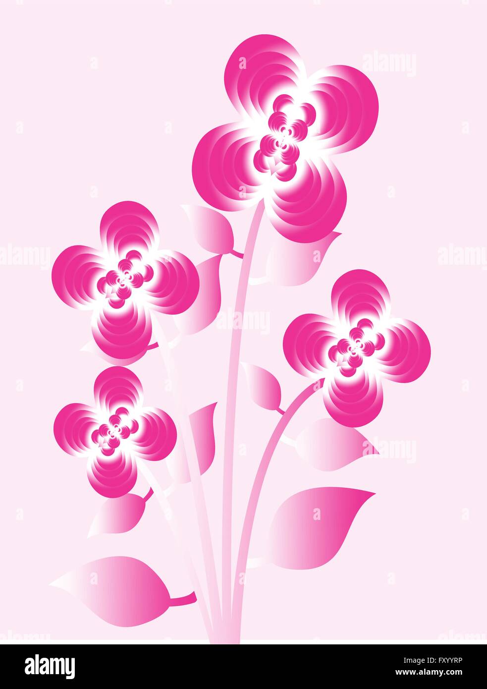 Flowers art design Stock Vector Image & Art - Alamy