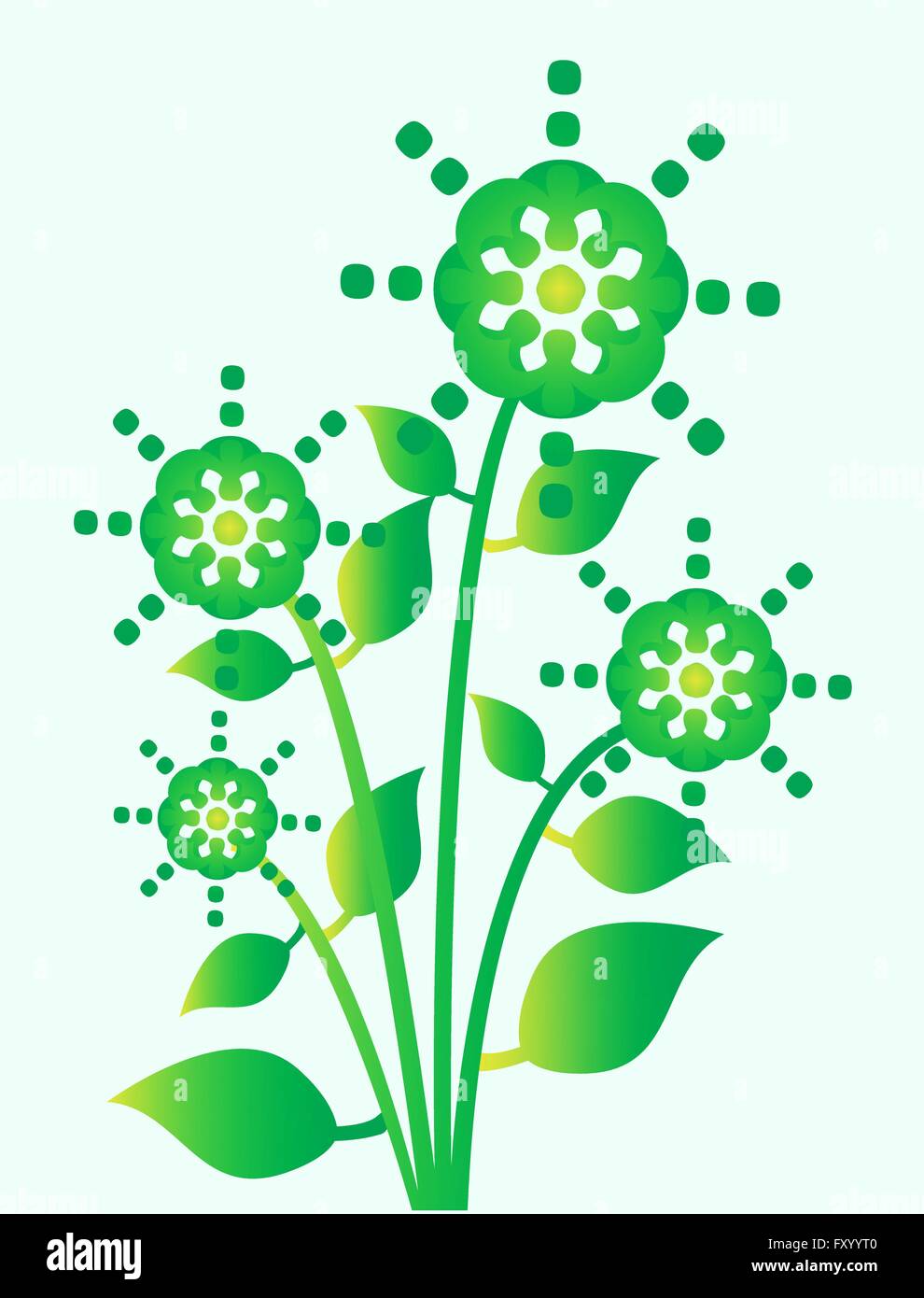 Flowers art design Stock Vector Image & Art - Alamy