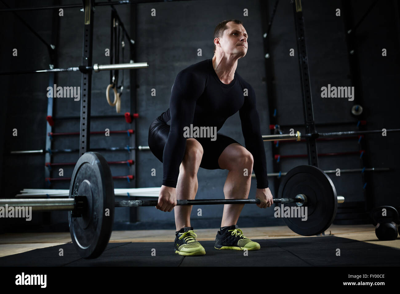 Athlete barbell hi-res stock photography and images - Alamy