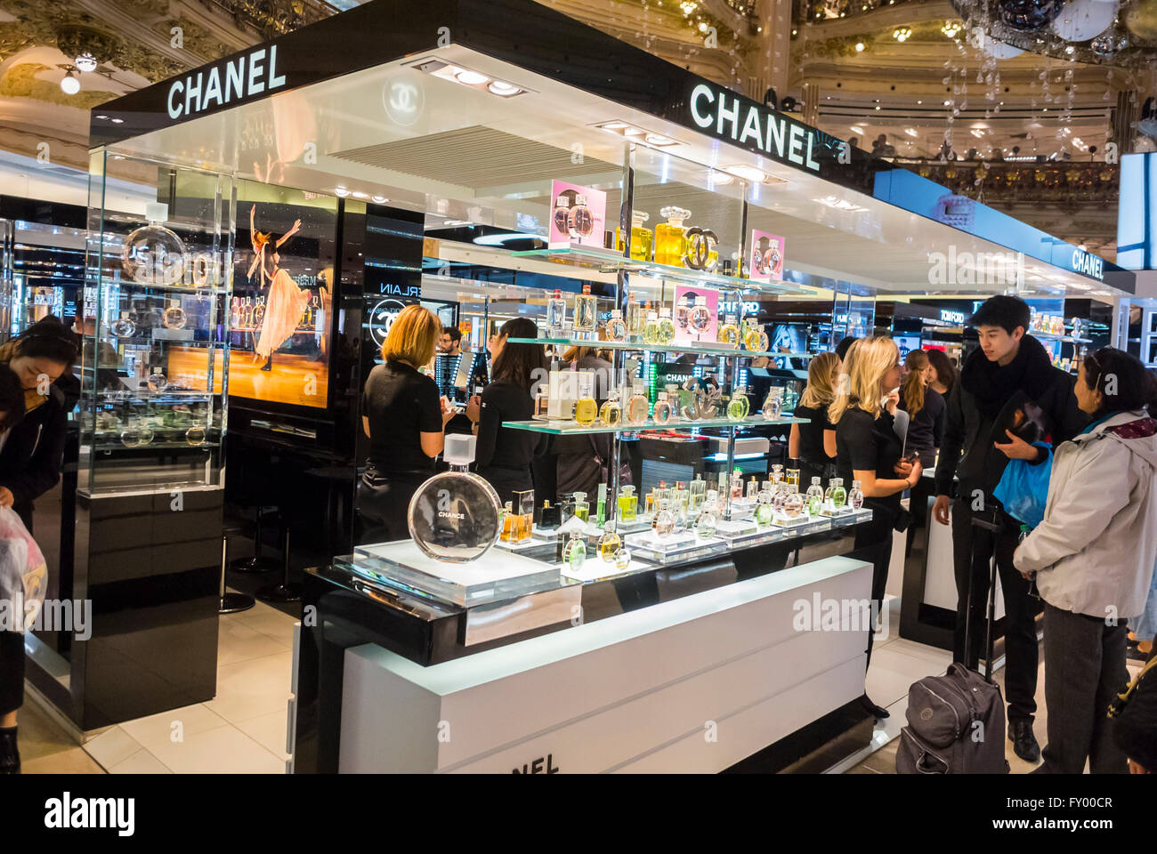 Paris, France, People Shopping inside Luxury Stores in Galeries ...