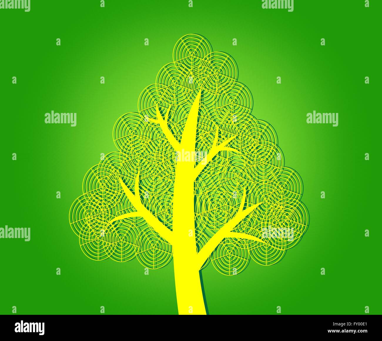 Teak wood trees Stock Vector Images - Alamy