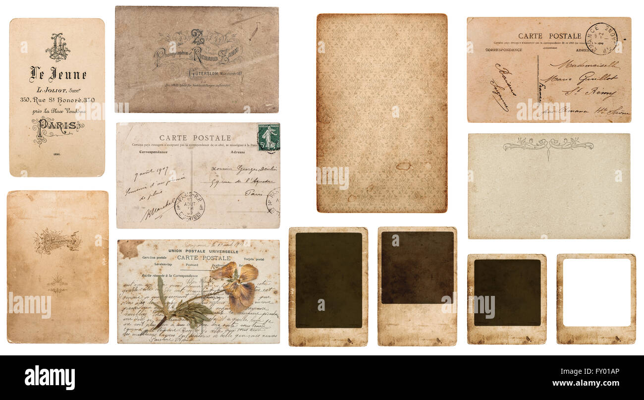 Antique french carte de visite, postcard carte postale, photo frame ...