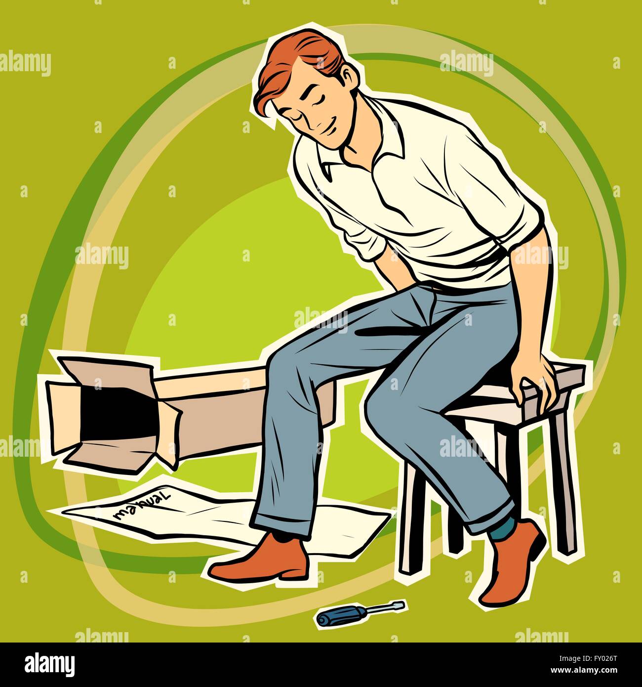 Furniture art detail Stock Vector Images - Alamy