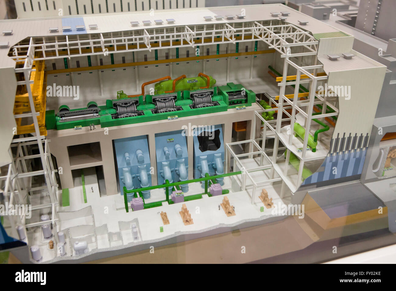 Scale model of Advanced Power Reactor 1400 (APR1400, Nuclear Stock ...