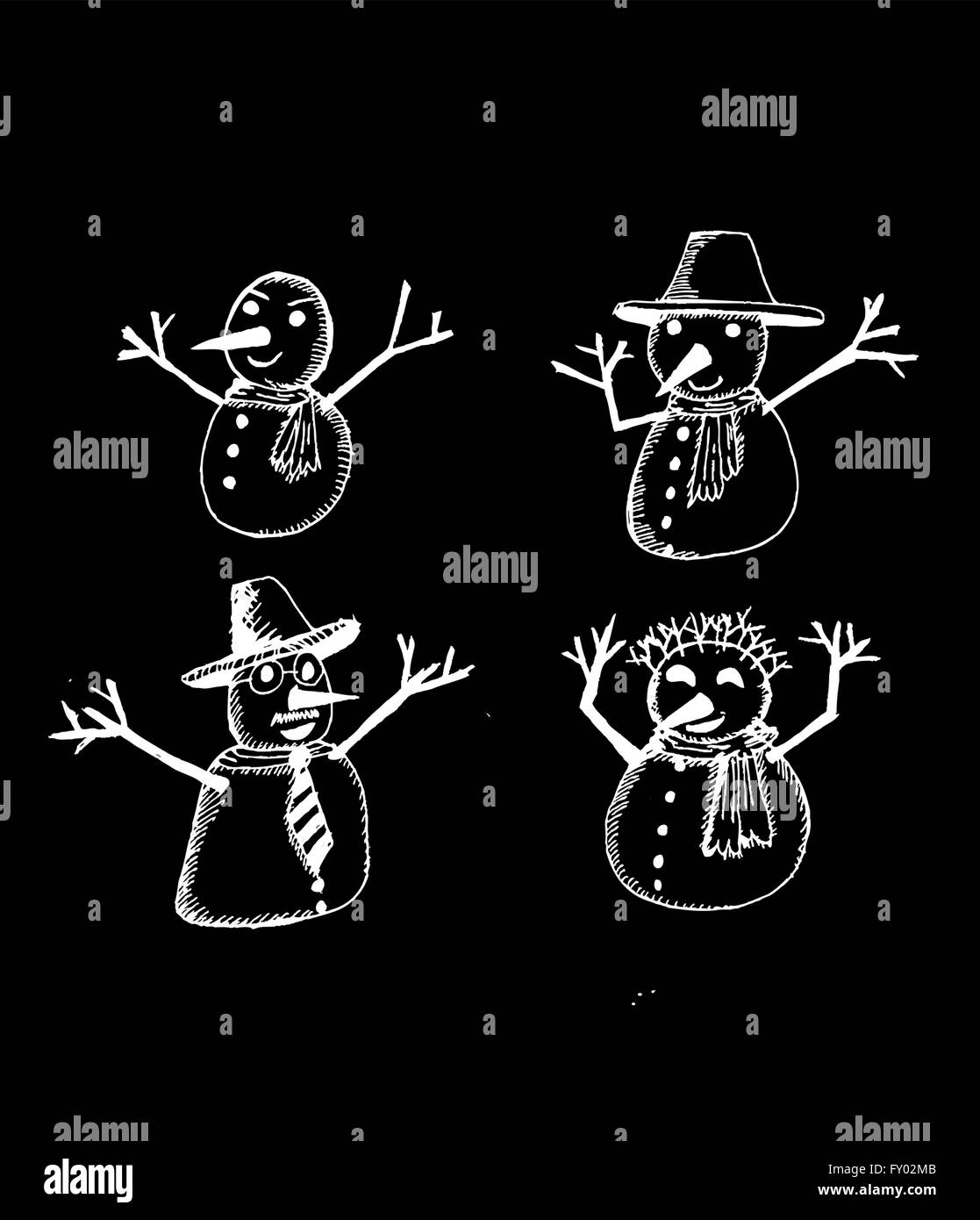 Christmas seamless snowflake retro Black and White Stock Photos ...