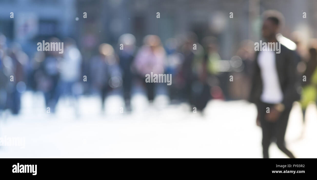 People walking outdoor in the street, urban concepts Stock Photo - Alamy