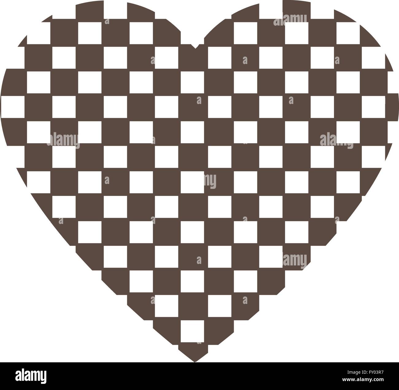 Heart shape vector design , Happy Valentine's day ,Love , Checkered ...