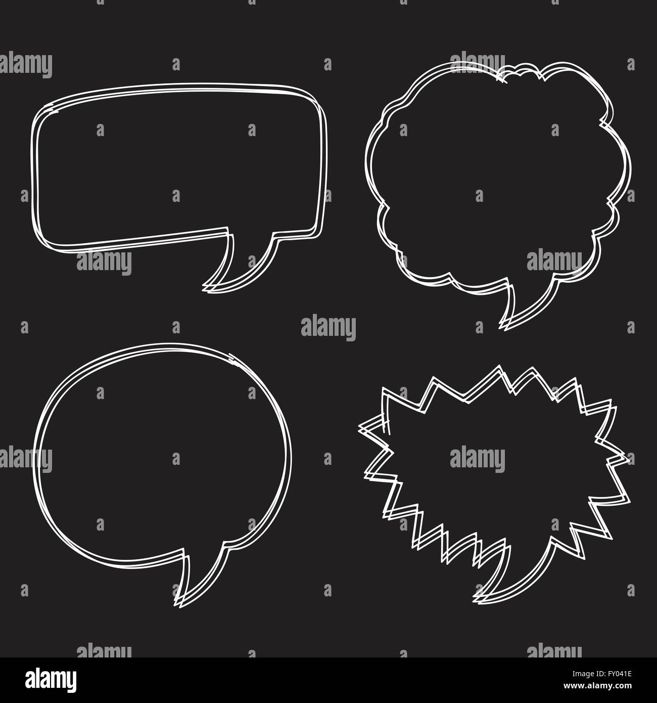 Free Vector Hand drawn bubbles speech Stock Vector Image & Art - Alamy