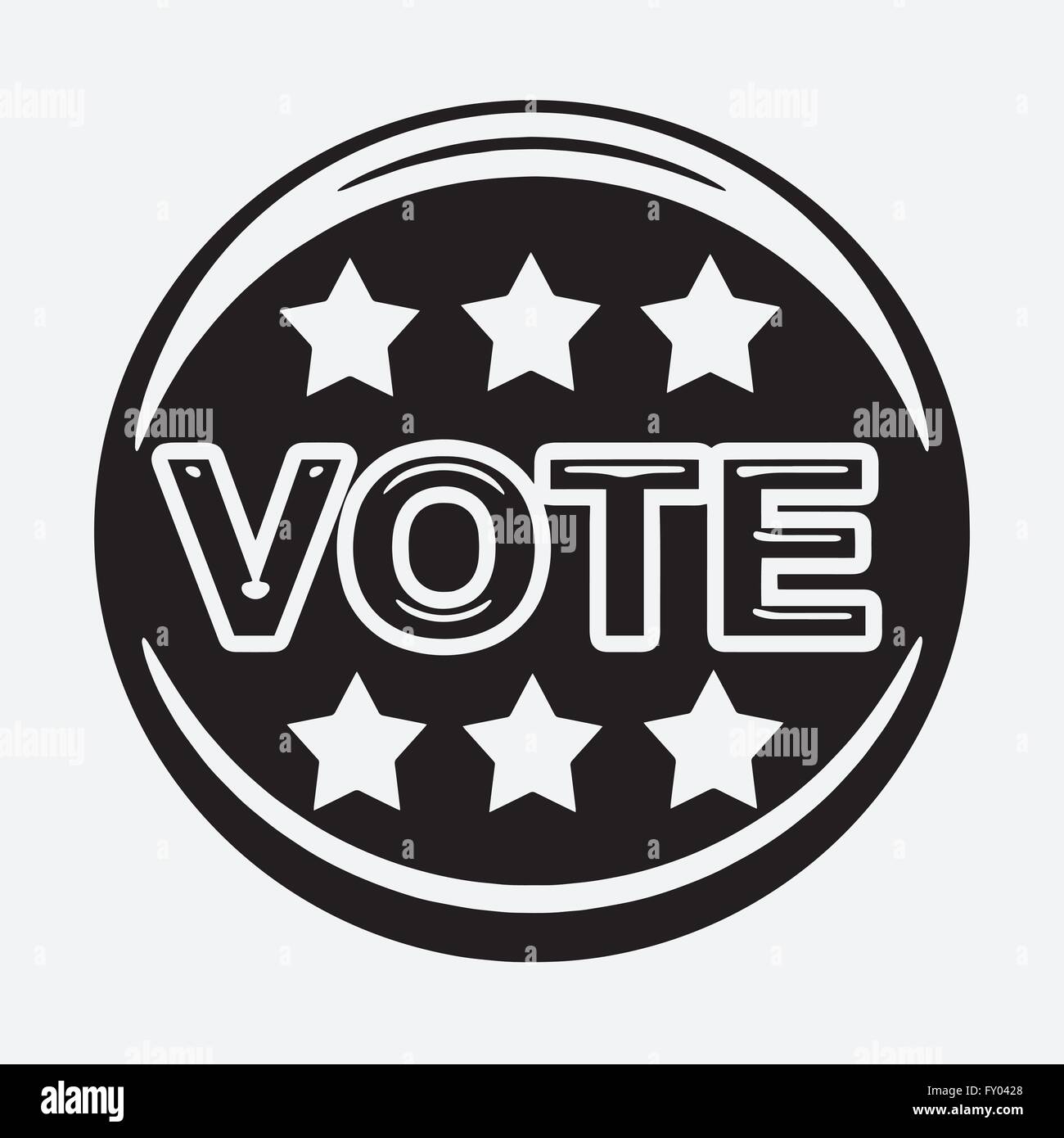 Vote icon Stock Vector Images - Alamy