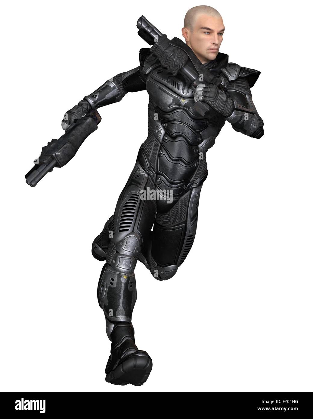 Future Soldier, Male, Running Stock Photo - Alamy