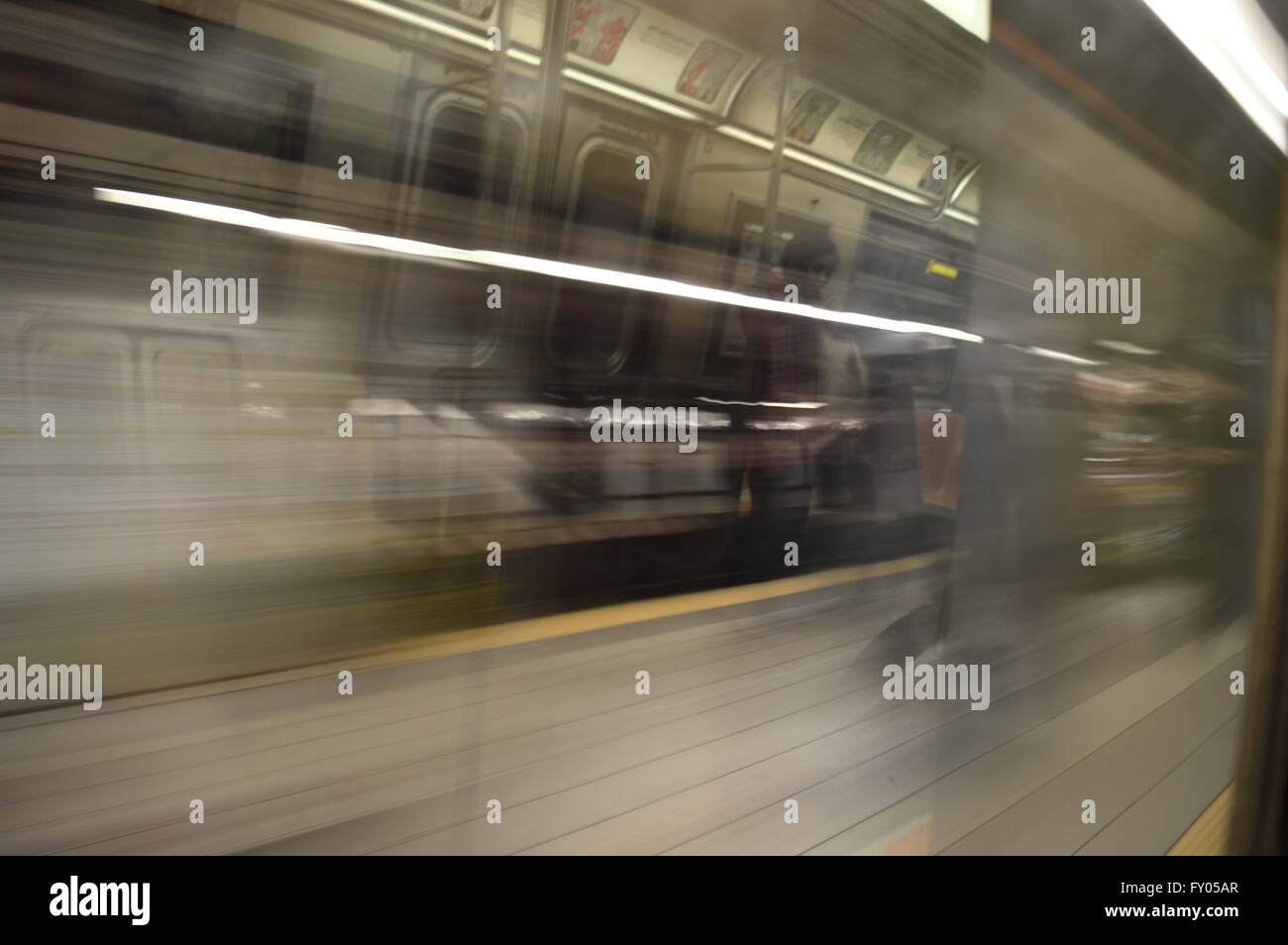 Blurred subway nyc hi-res stock photography and images - Alamy