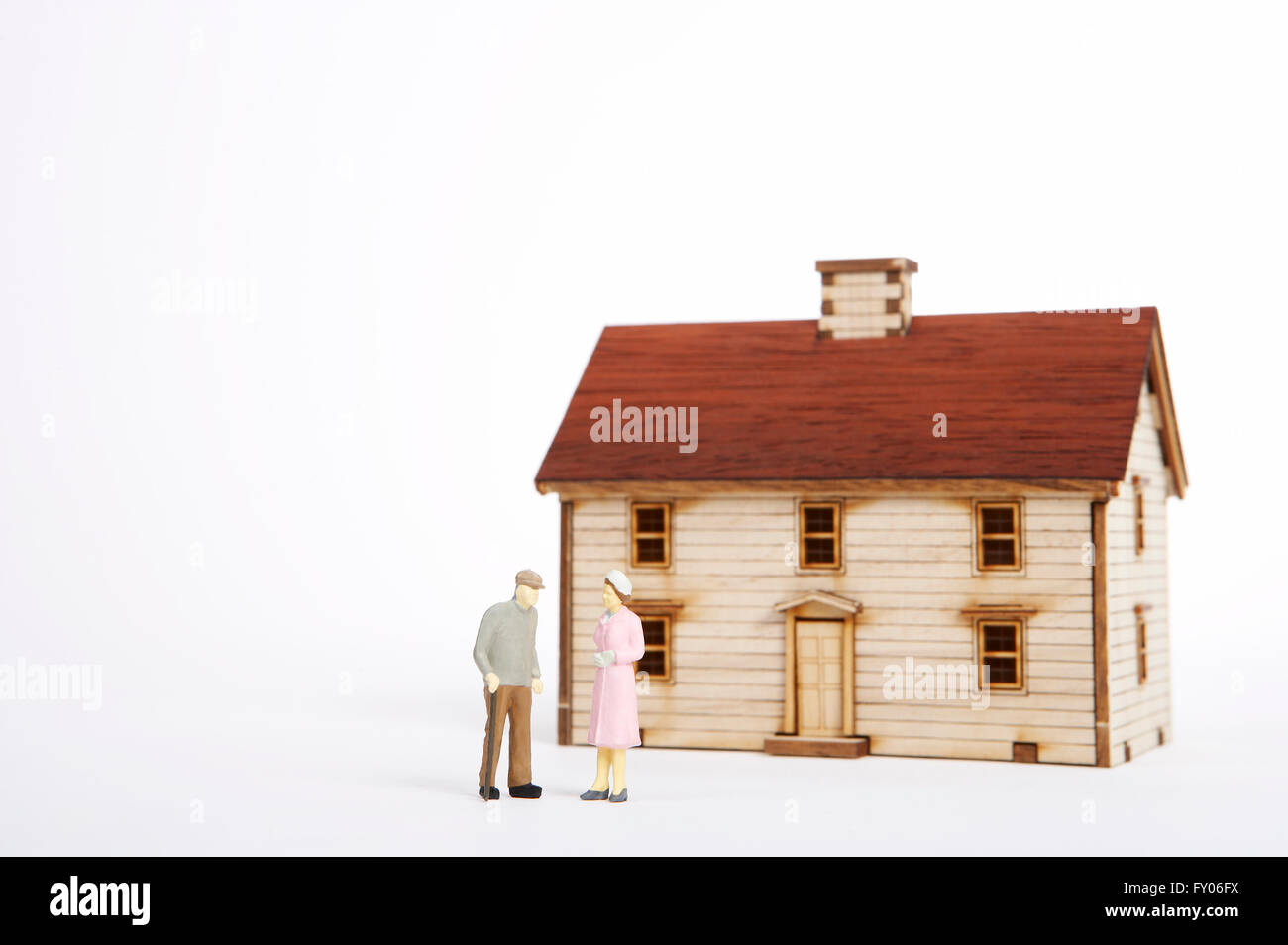 Senior woman house figure hi-res stock photography and images - Alamy