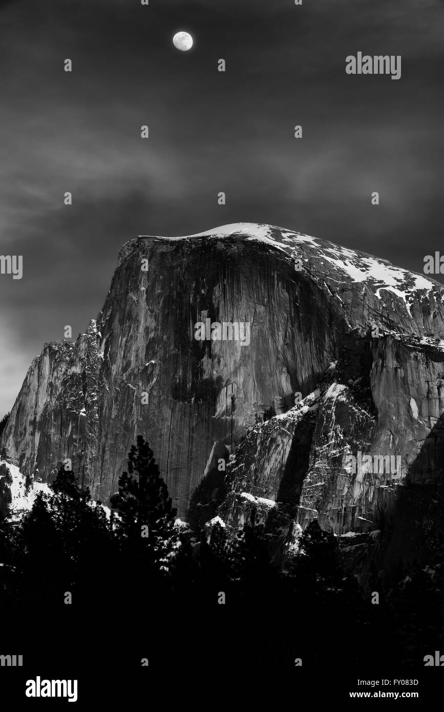 Ansel adams moon and half dome hi-res stock photography and images - Alamy