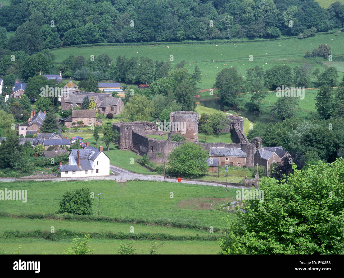 Skenfrith village monmouthshire hi-res stock photography and images - Alamy