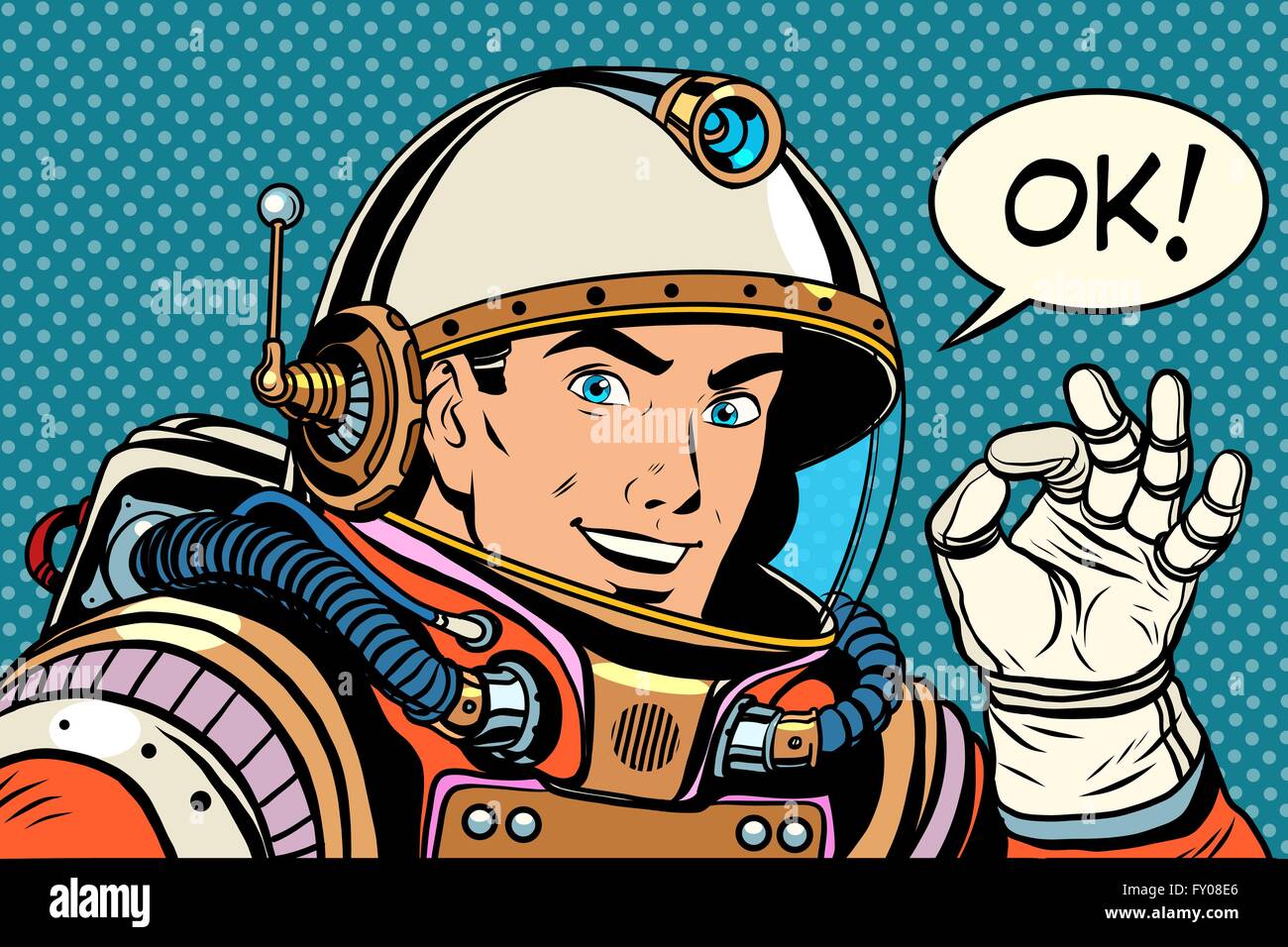 Thinking astronaut Stock Vector Images - Alamy