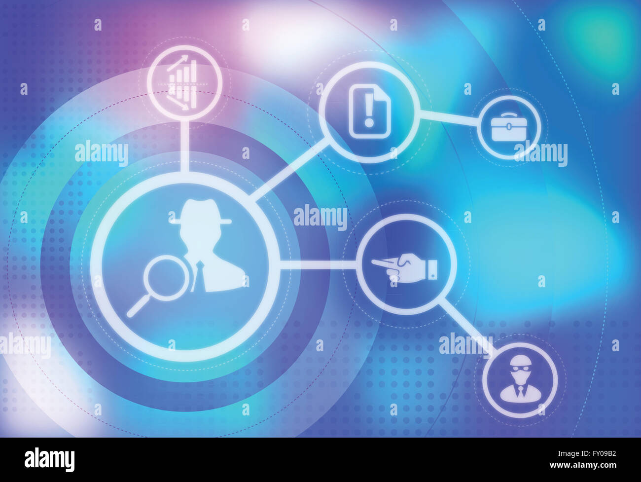 Detective magnifying glass hi-res stock photography and images - Alamy
