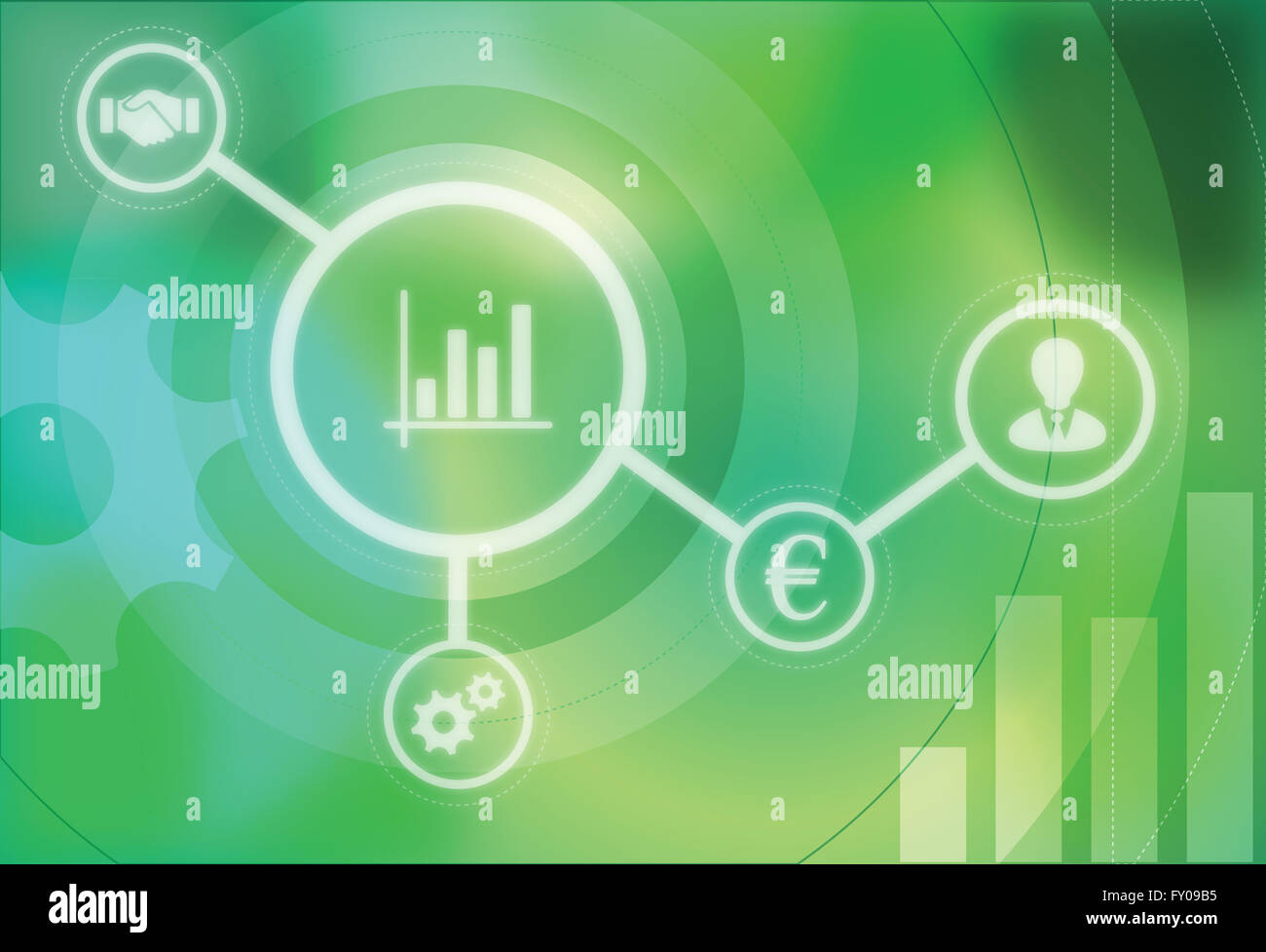 Illustrative image representing the concept of business development ...