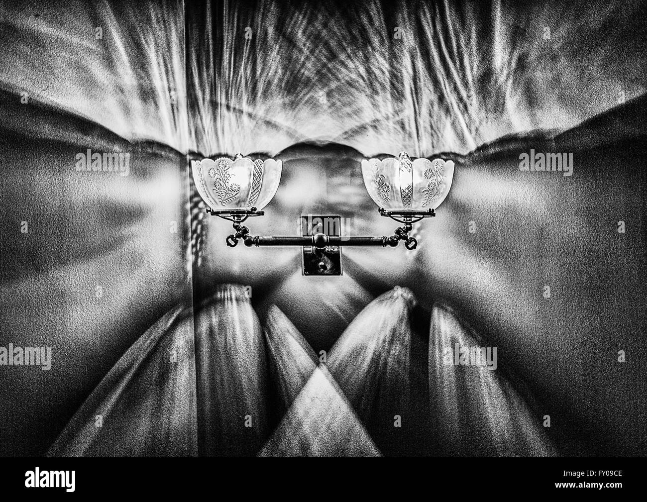 Light rays at night Black and White Stock Photos & Images - Alamy