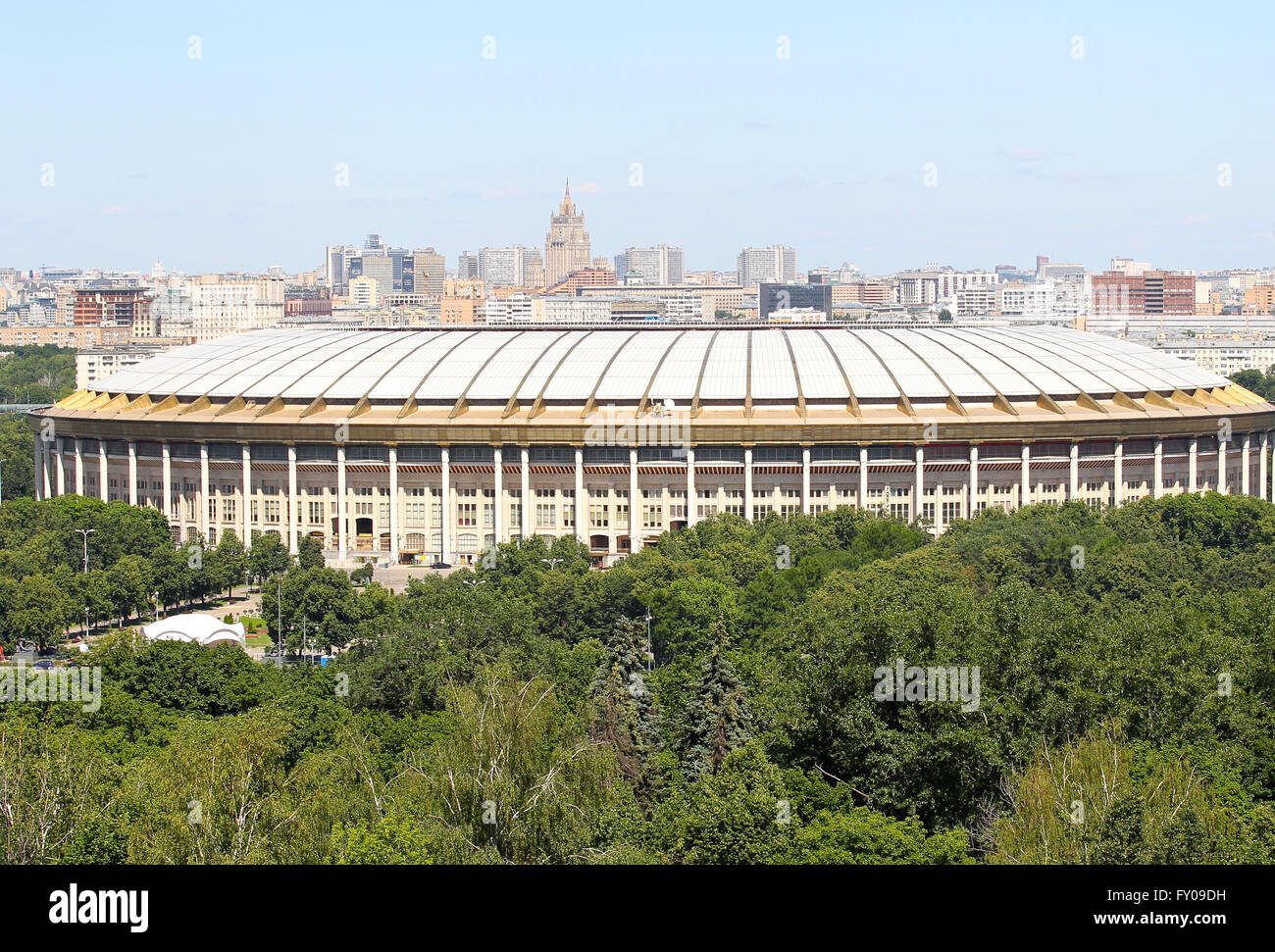 Moscow Luzhniki Stadium View from Lenin Hills Stock Photo - Alamy