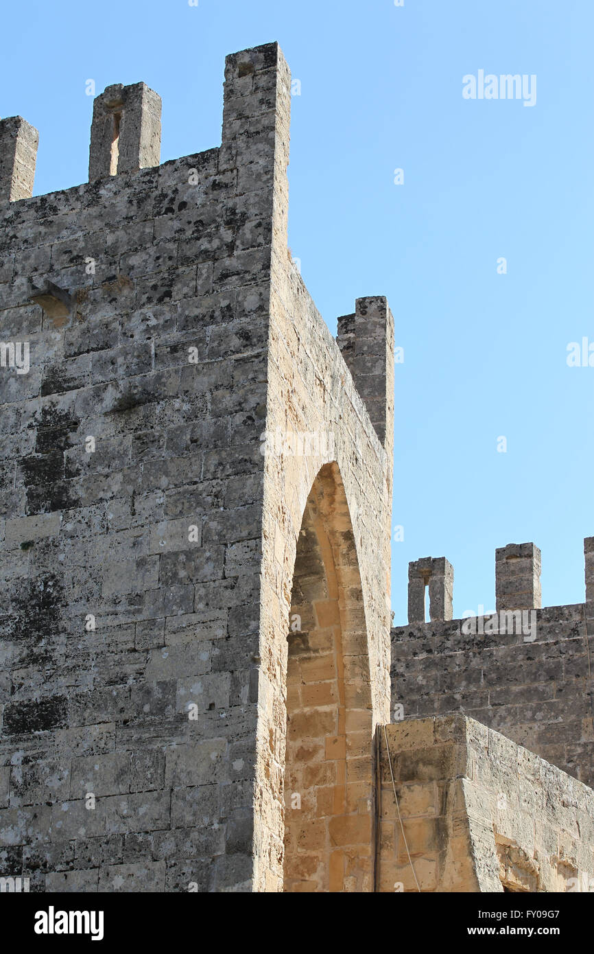 Old fortress in Alcudia, Spain Stock Photo - Alamy