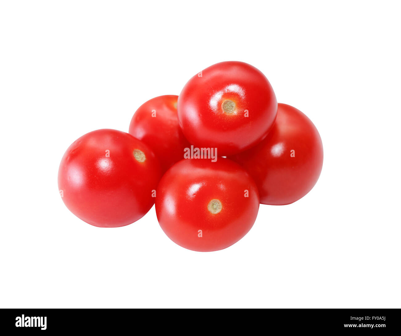 Few red tomatoes on white background. Isolated with clipping path Stock ...