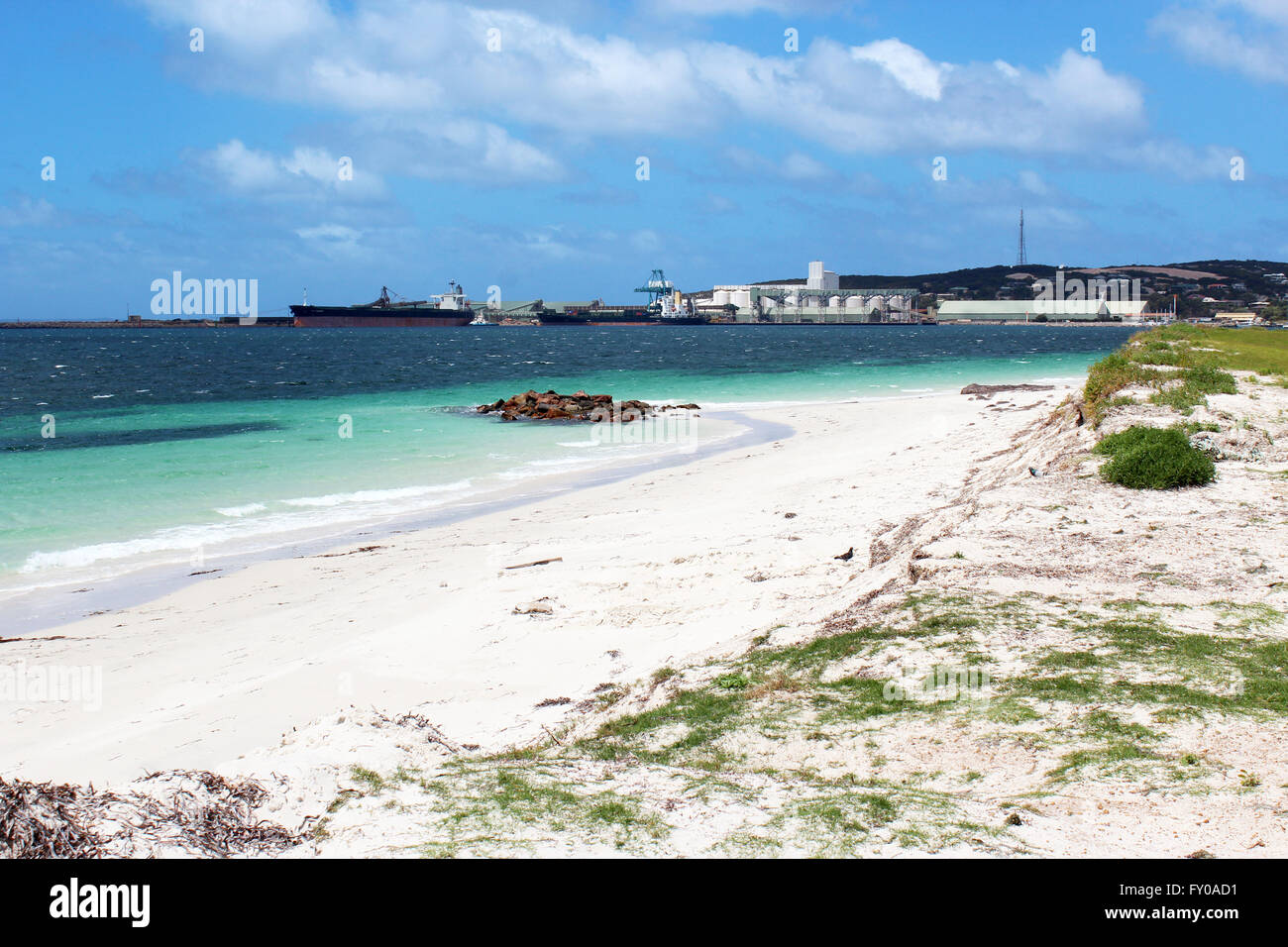 Port of Esperance, South Western Australia with scenic Southern Ocean ...