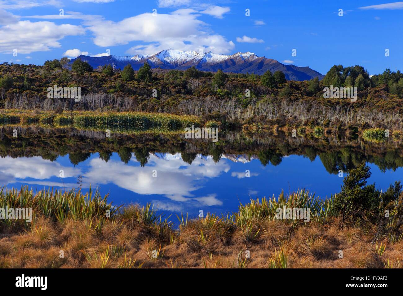 Lake Mistletoe is one of a series of picturesque lakes on the road from ...
