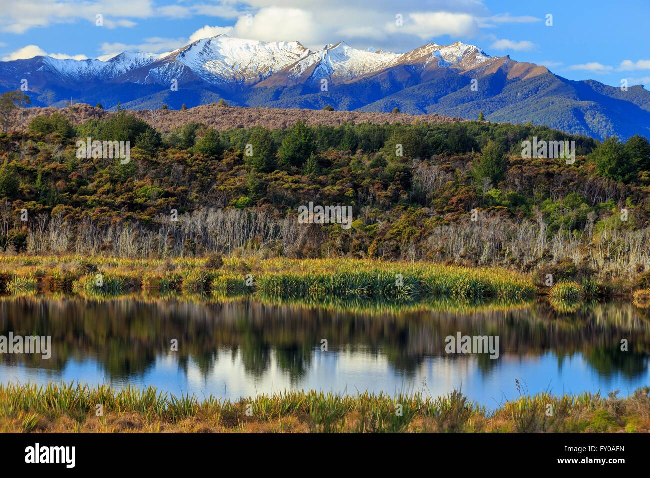 Lake Mistletoe is one of a series of picturesque lakes on the road from ...