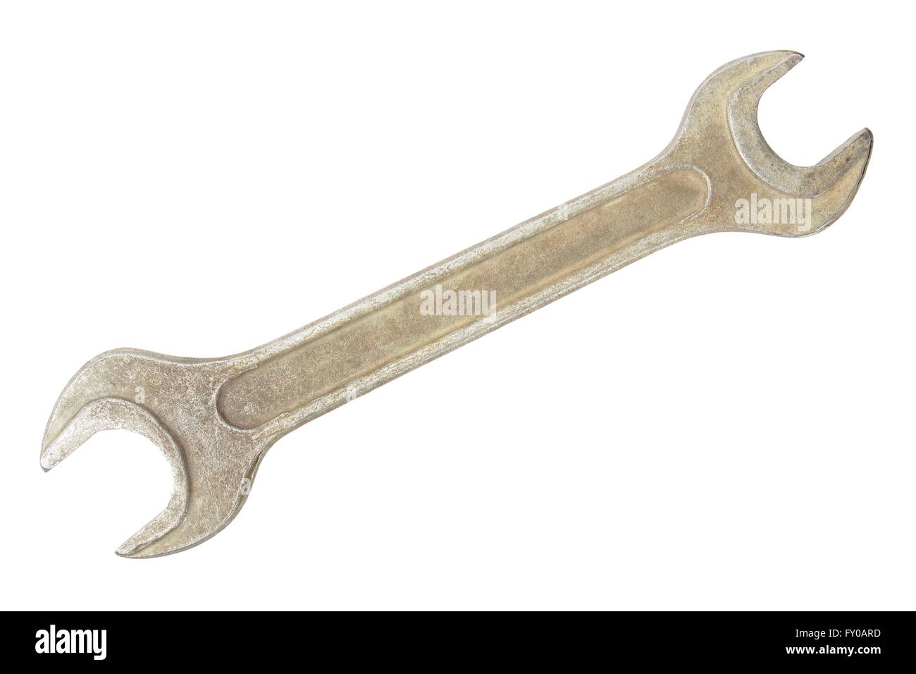 Steel wrench isolated on white background Stock Photo - Alamy