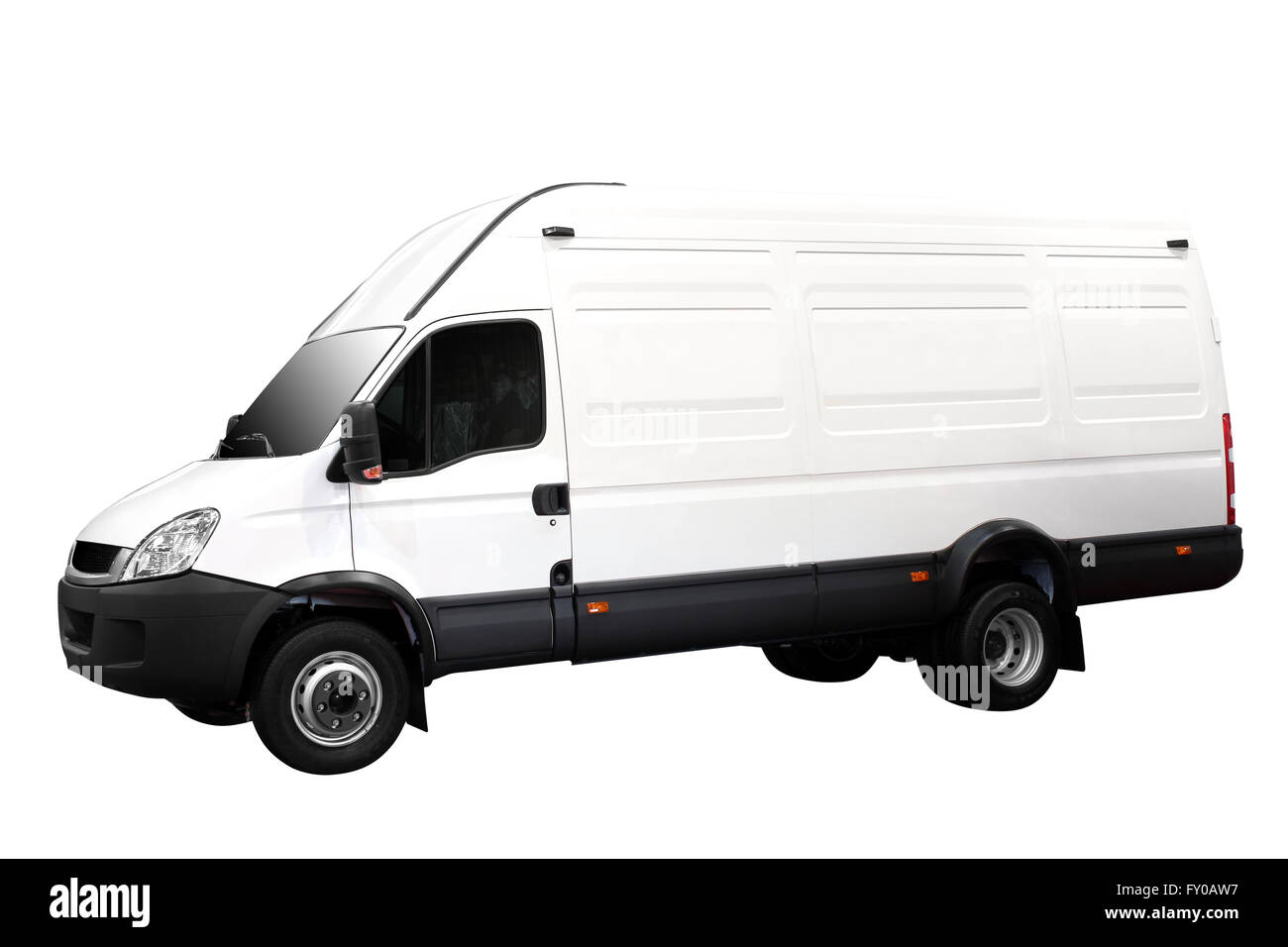 big transport van isolated Stock Photo - Alamy