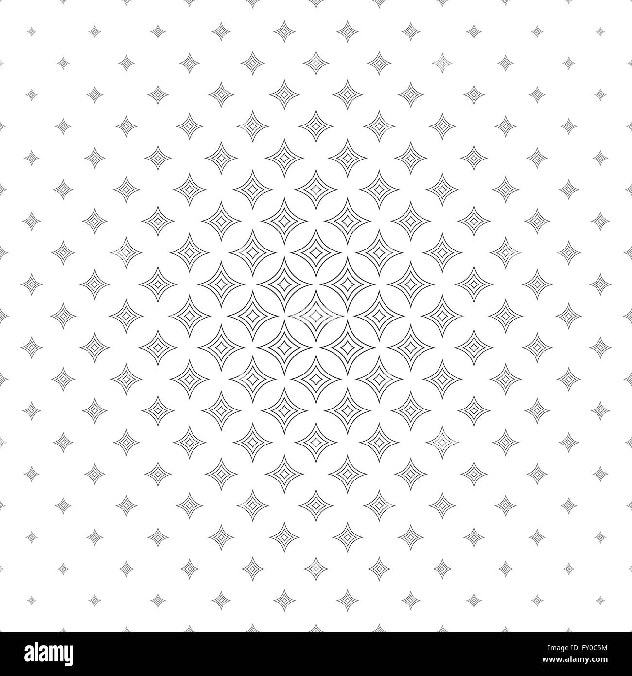Repeat black and white vector star pattern Stock Vector Image & Art - Alamy