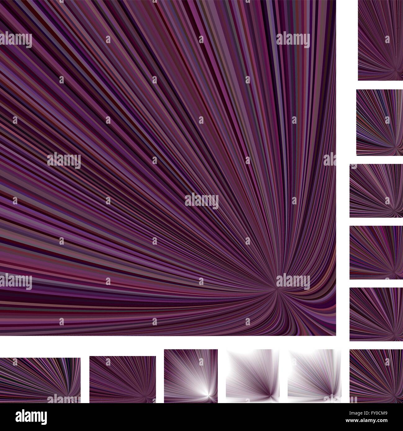 Purple ray burst background set Stock Vector Image & Art - Alamy