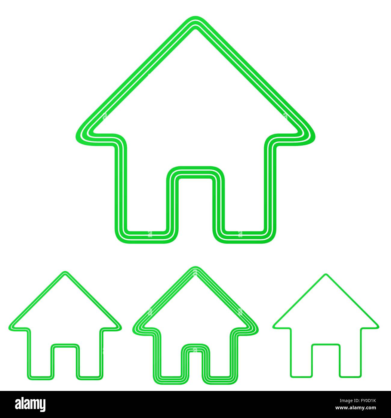 Green real estate logo design set Stock Vector Image & Art - Alamy