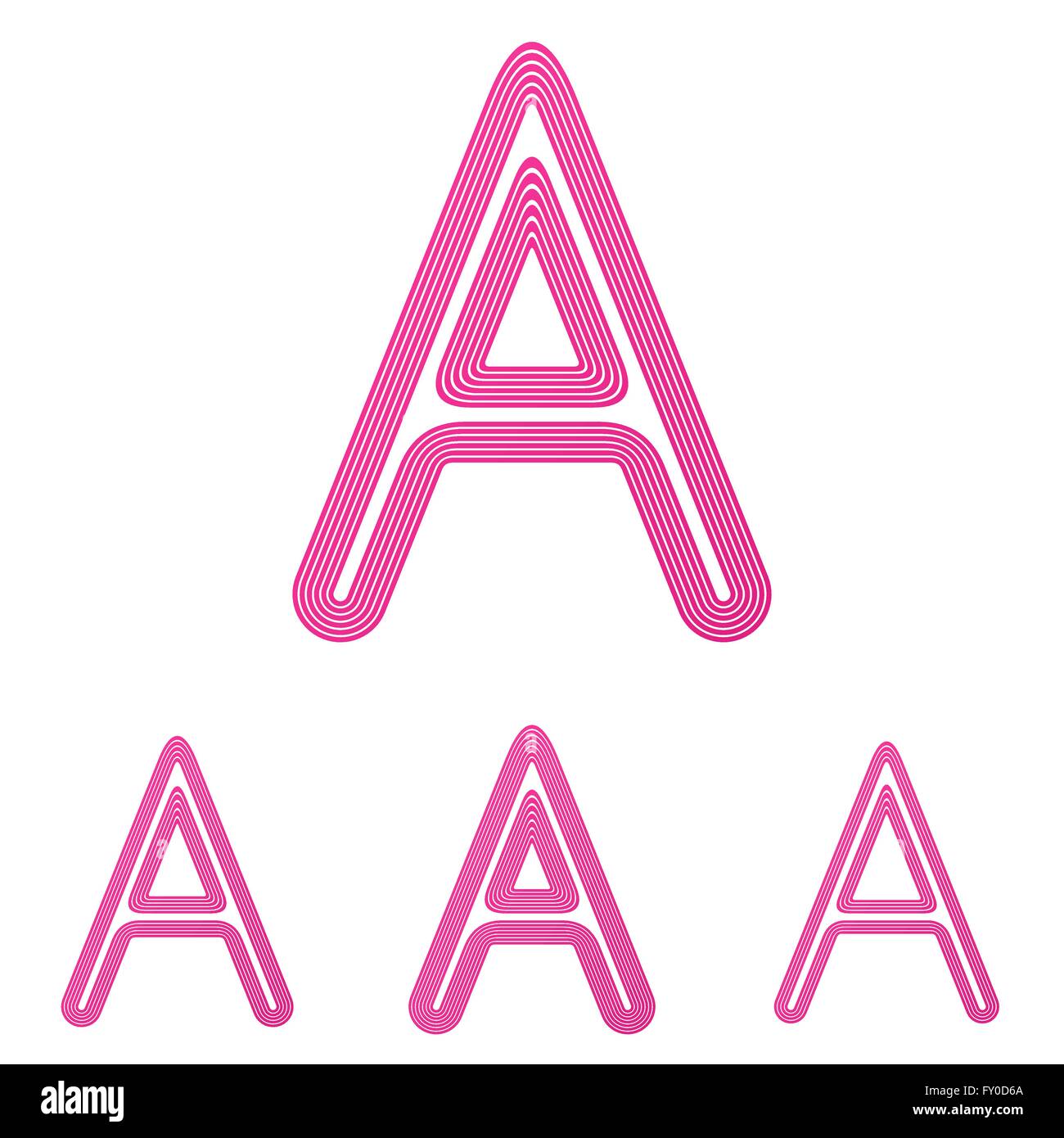Pink letter a logo design set Stock Vector Image & Art - Alamy