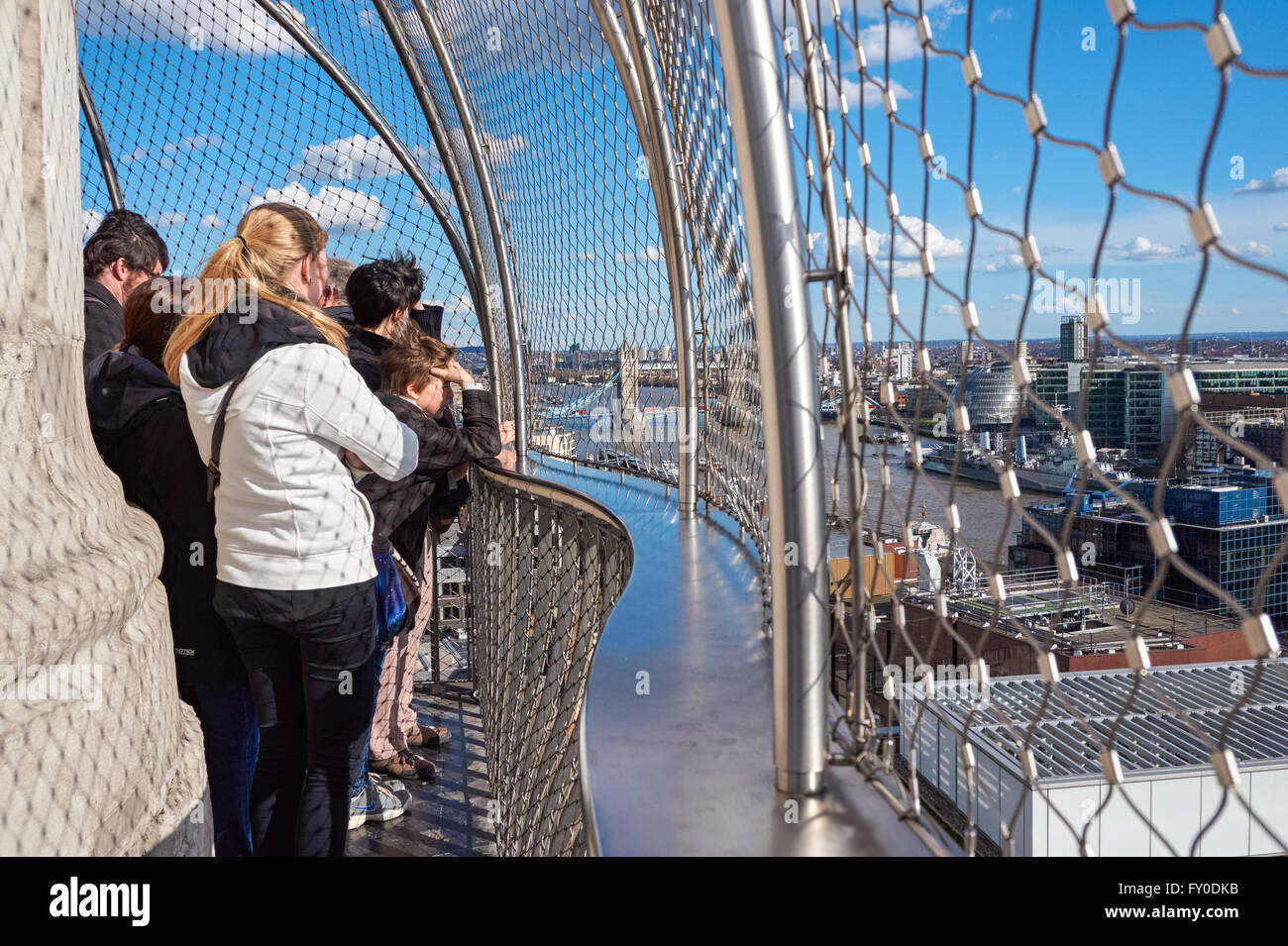 The monument london viewing platform High Resolution Stock Photography ...