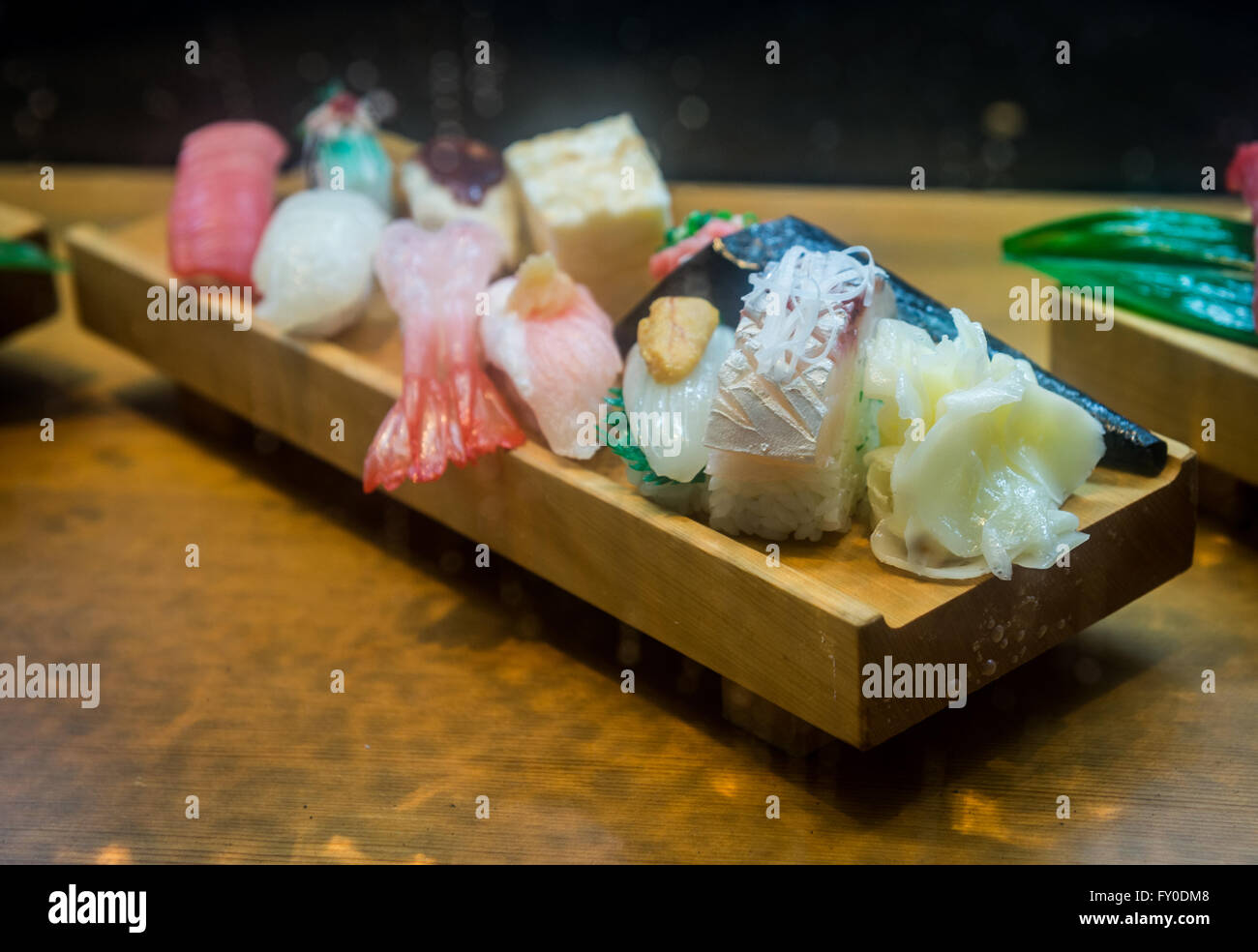 sampuru - plastic food replicas display in sushi restaurant, Akasaka ...