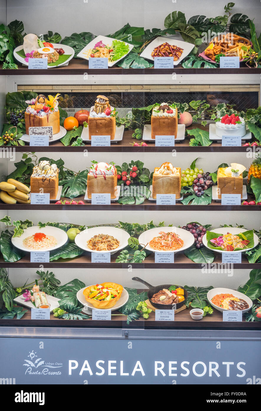 sampuru - plastic food replicas display in Pasela Resorts restaurant ...