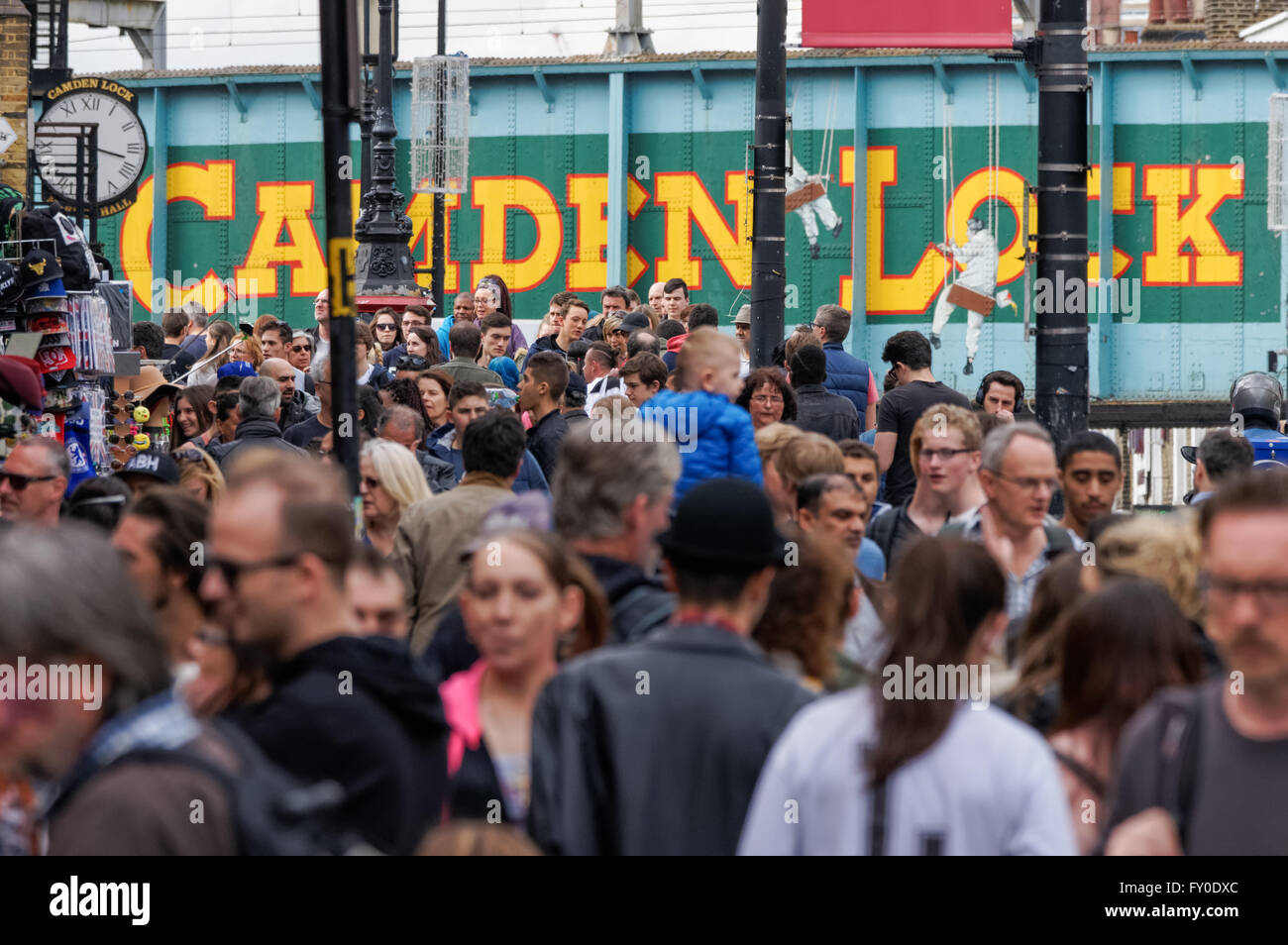 Camden town shops on high street camden london uk hi-res stock ...