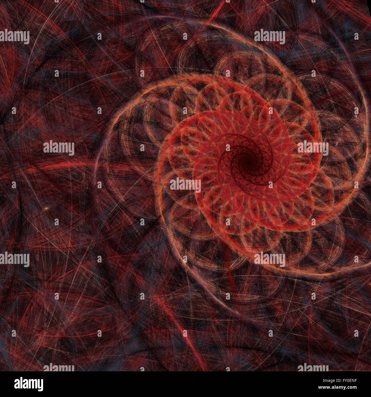 Abstract red blue fractal texture background, fractal elements for ...