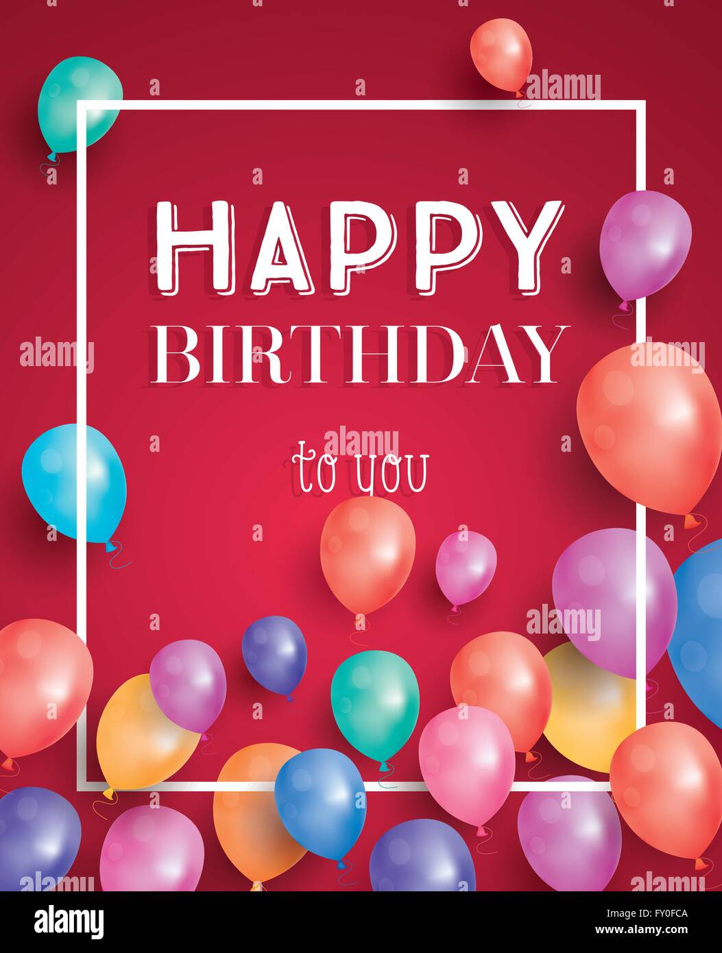 Happy birthday card vector vectors hi-res stock photography and images ...