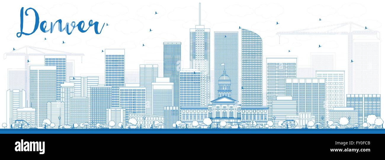 Colorado outline vector hi-res stock photography and images - Alamy