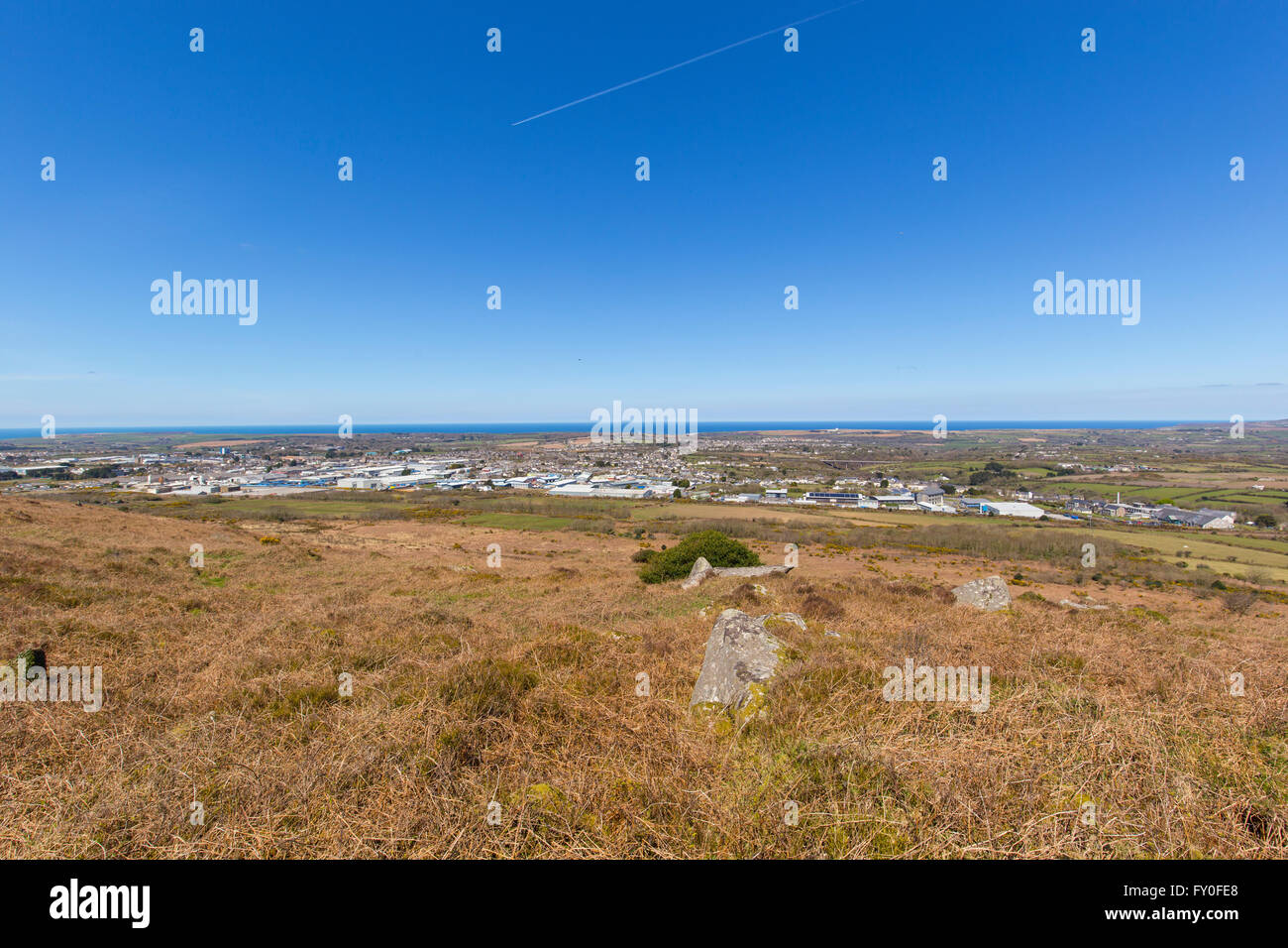 Carn Brea, Redruth, Cornwall, England Stock Photo - Alamy
