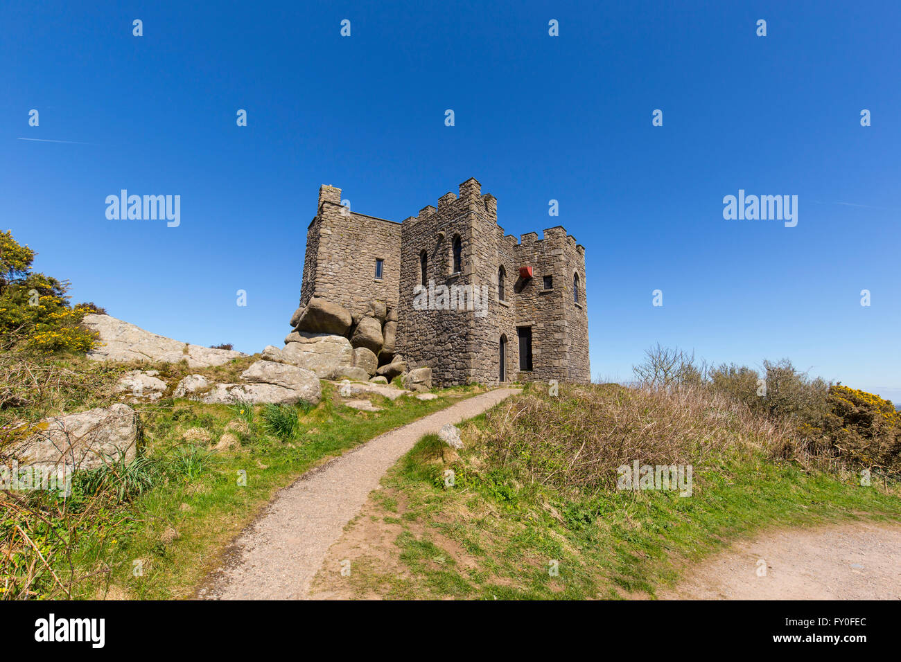 Carn Brea, Redruth, Cornwall, England Stock Photo - Alamy