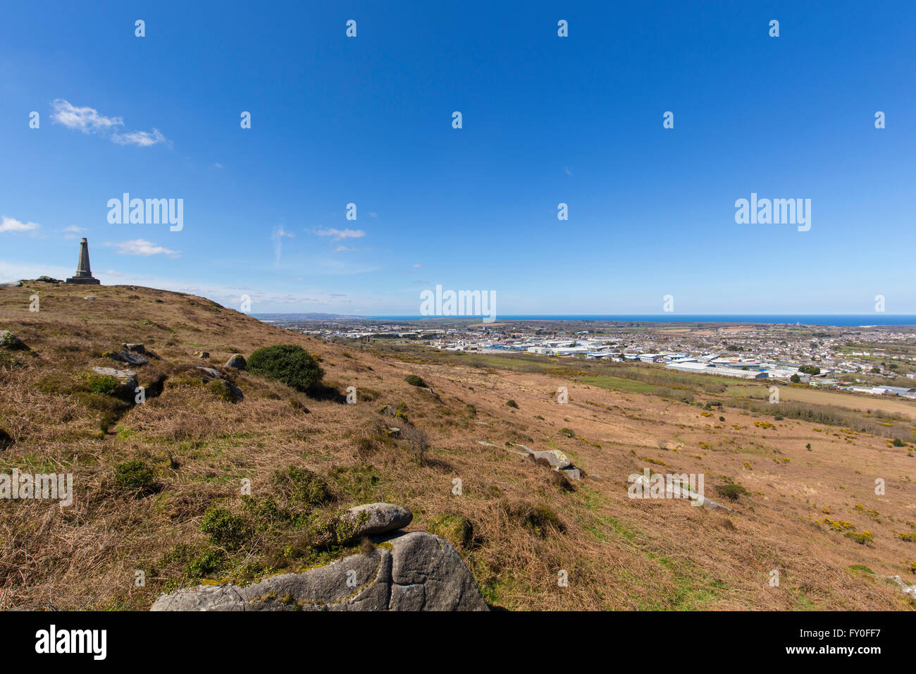 Carn Brea, Redruth, Cornwall, England Stock Photo - Alamy