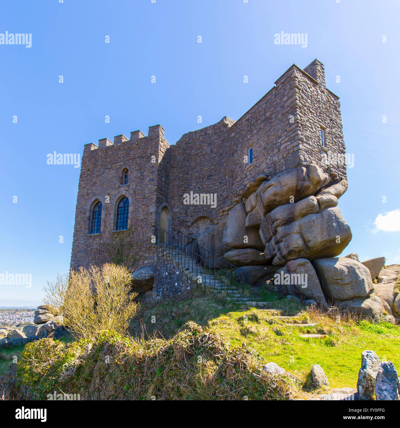 Carn Brea, Redruth, Cornwall, England Stock Photo - Alamy