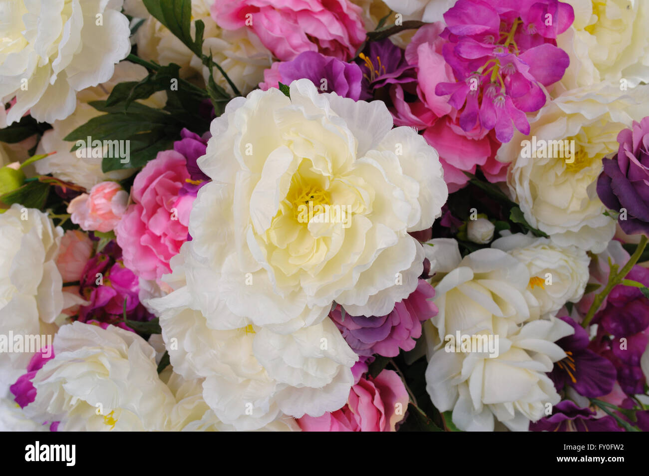 composition decor of colorful flowers on wedding day Stock Photo - Alamy