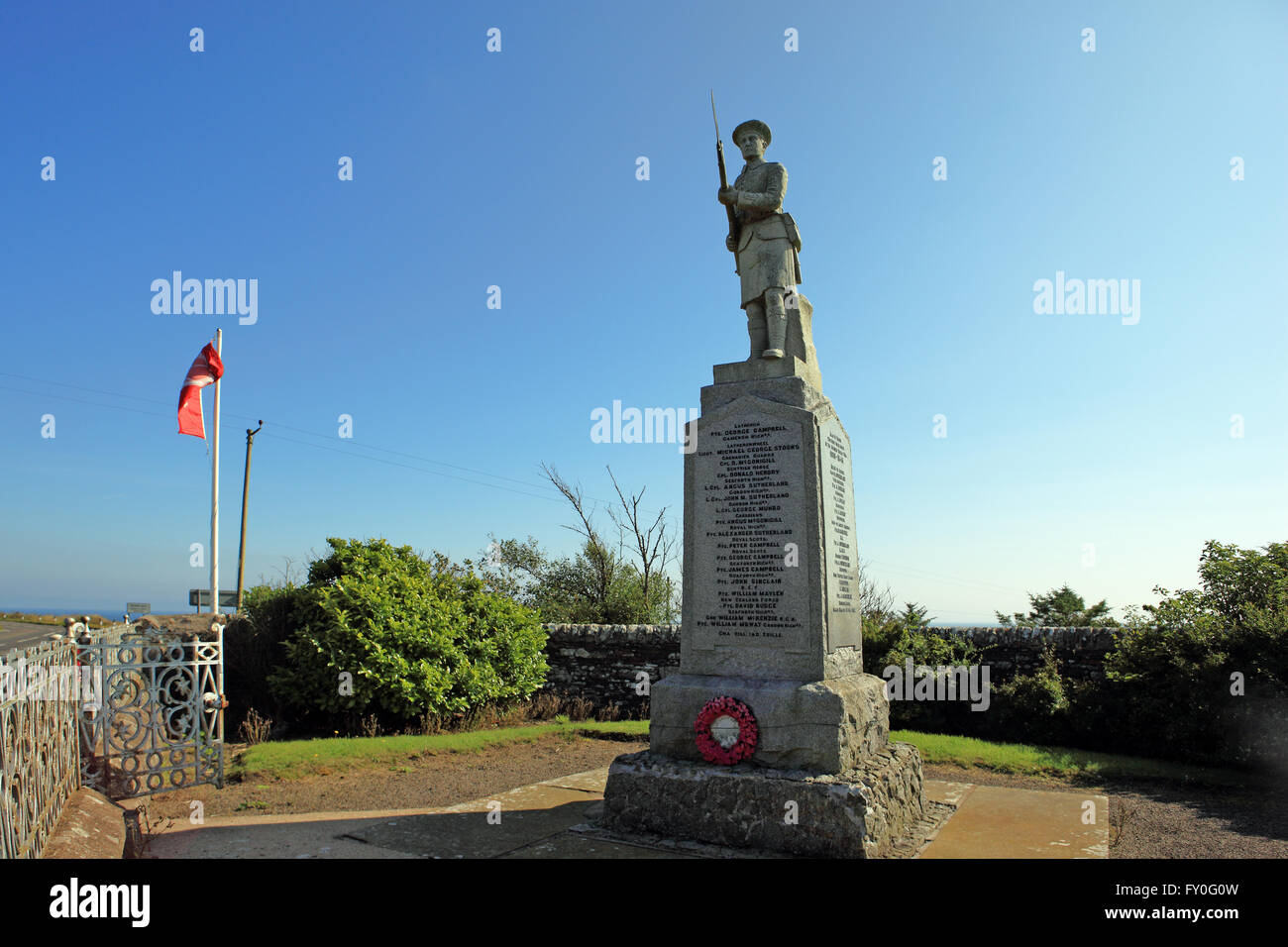 War memorial, Caithness, Sutherland Stock Photo - Alamy