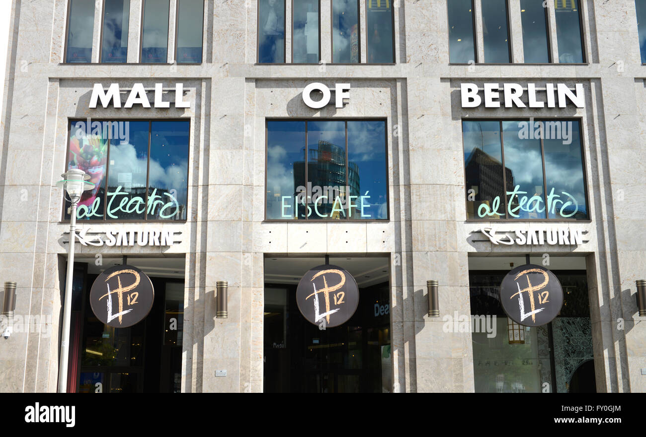 Einkaufszentrum, LP12 Mall of Berlin, Leipziger Platz, Mitte, Berlin ...