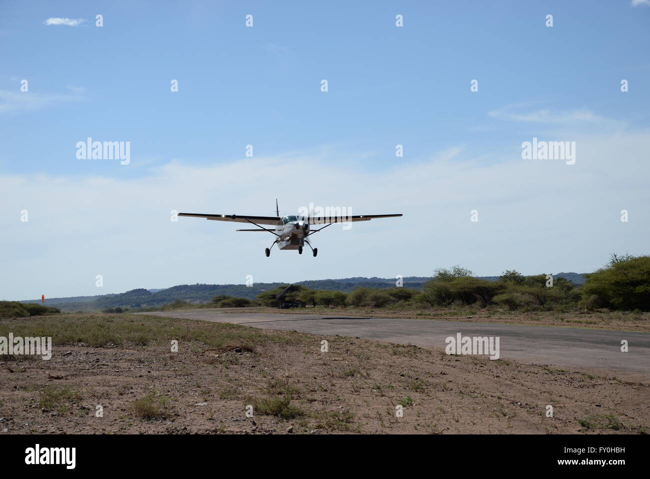 Cessna Caravan C208b Take Off from a private strip Stock Photo - Alamy