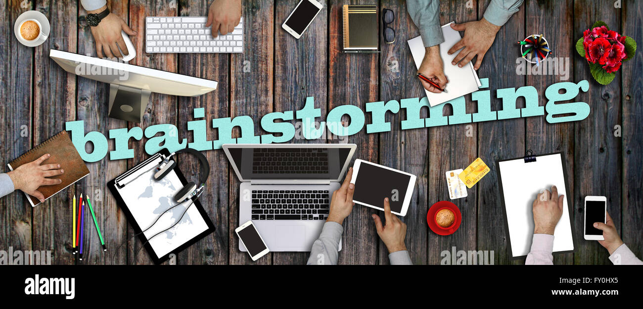 Group of Busy People Working in an Office Stock Photo - Alamy